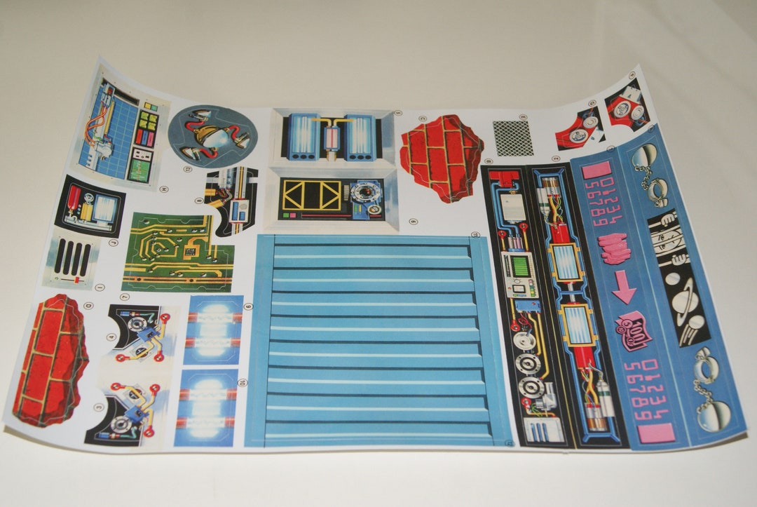 Bravestarr Bank & Jail Custom Replacement Sticker/label/decal on Gloss ...