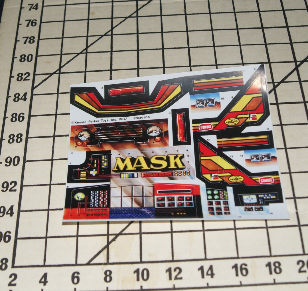 M.A.S.K. Bulldog MASK Custom Repro Stickers ...die Cut - Etsy Singapore