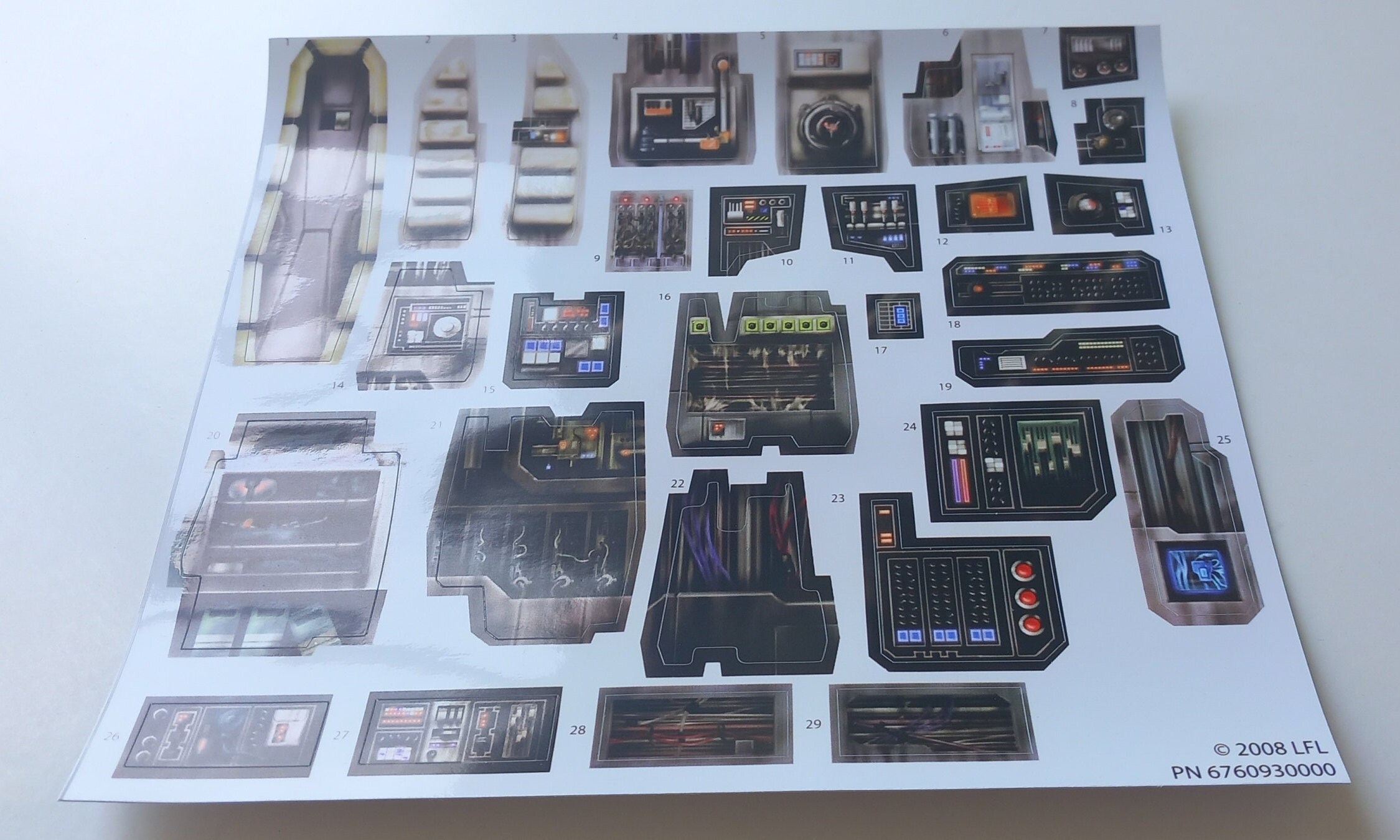 Star Wars Legacy Millennium Falcon Replacement Stickers/labels/decals ...