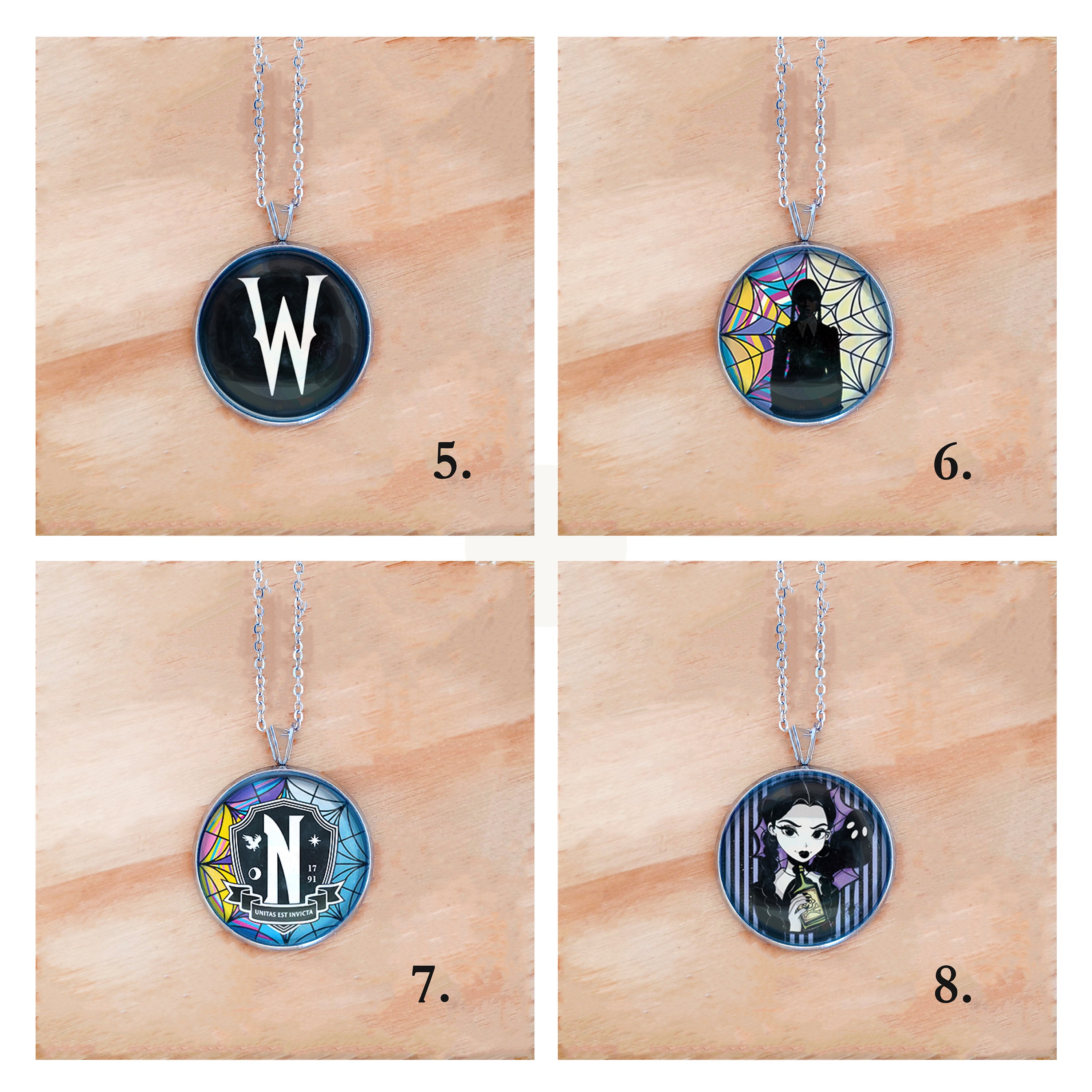 Minimalist Wednesday Necklace Stainless Chain Gifts for Kids Back to ...