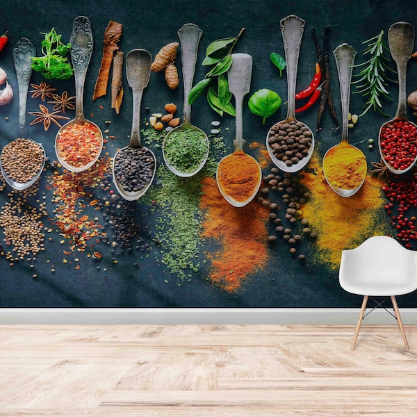 Kitchen Wallpaper - Etsy