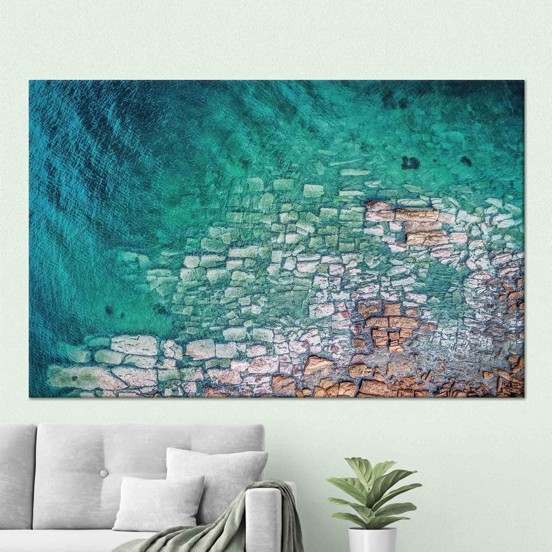 Aboveal Ocean View, Wall Art, Seascape Canvas Print, View Canvas Art ...