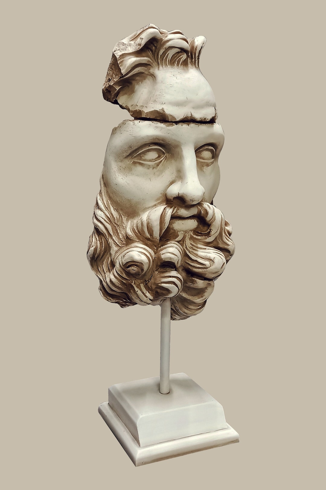 ZEUS of Otricoli Father King of Gods Bust Head Greek Statue Zeus ...