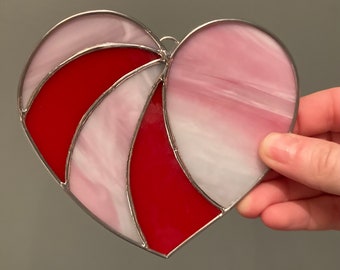 Heart Stained Glass Suncatcher - Etsy
