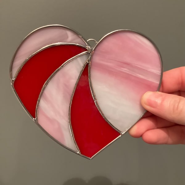 Stained Glass Suncatcher Heart - Etsy