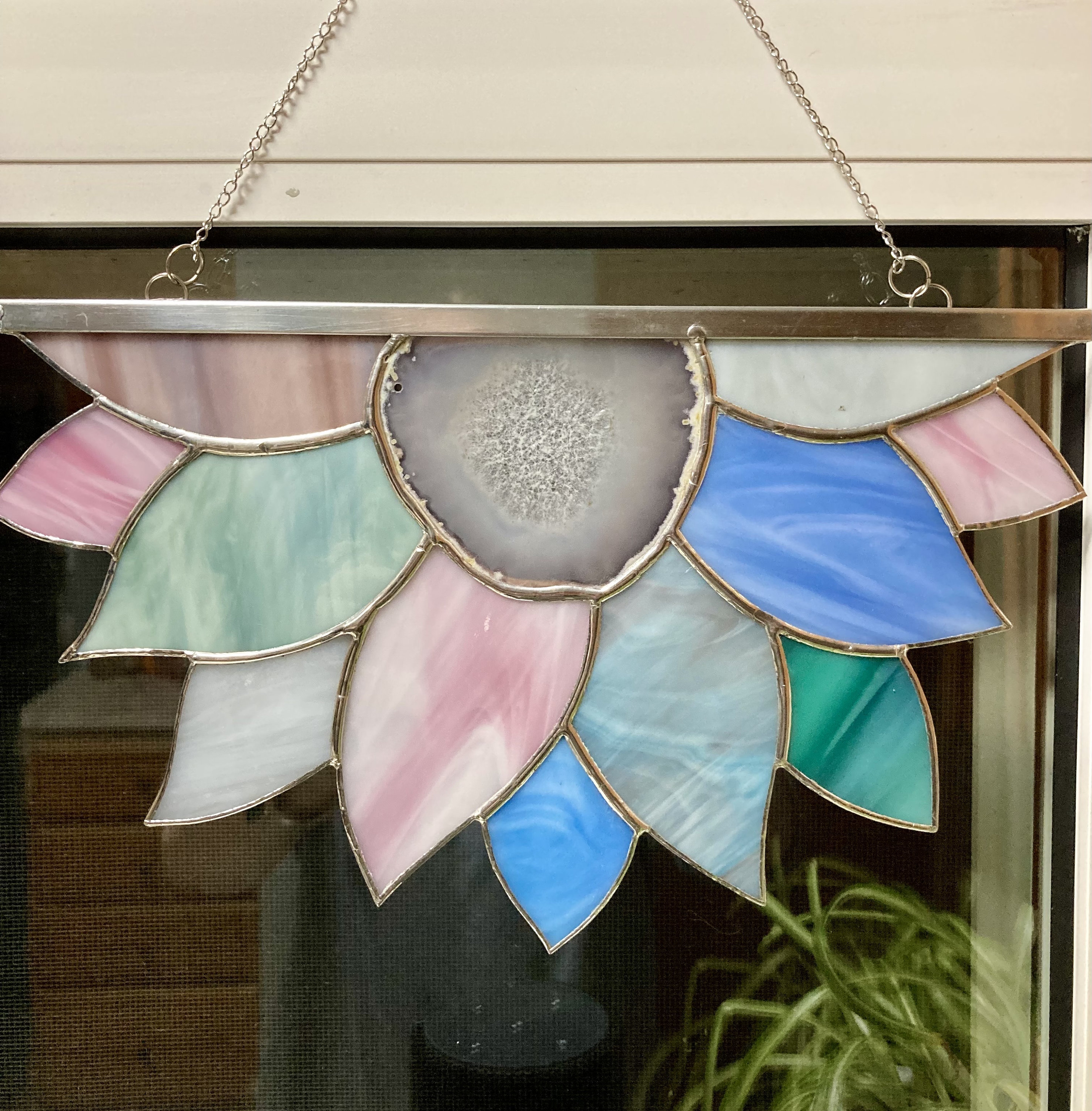 Stain Glass Window Hanging Plant Flower Succulent Suncatcher, Sunflower ...
