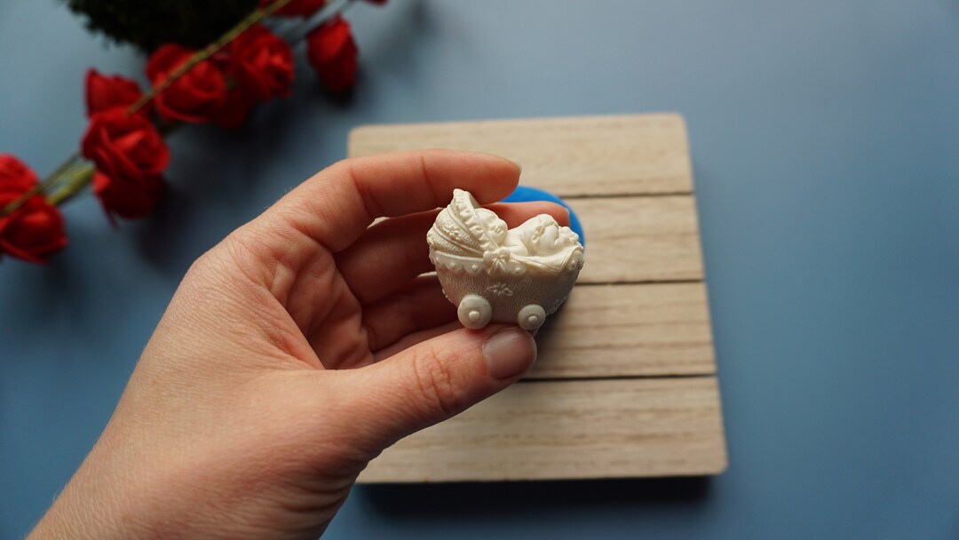Silicone Mold - Baby in a Cradle - Etsy