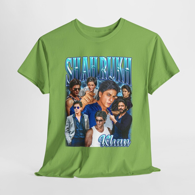Shah Rukh Khan Retro Collage Shirt , Bollywood Icon Tee, 90s Bollywood ...