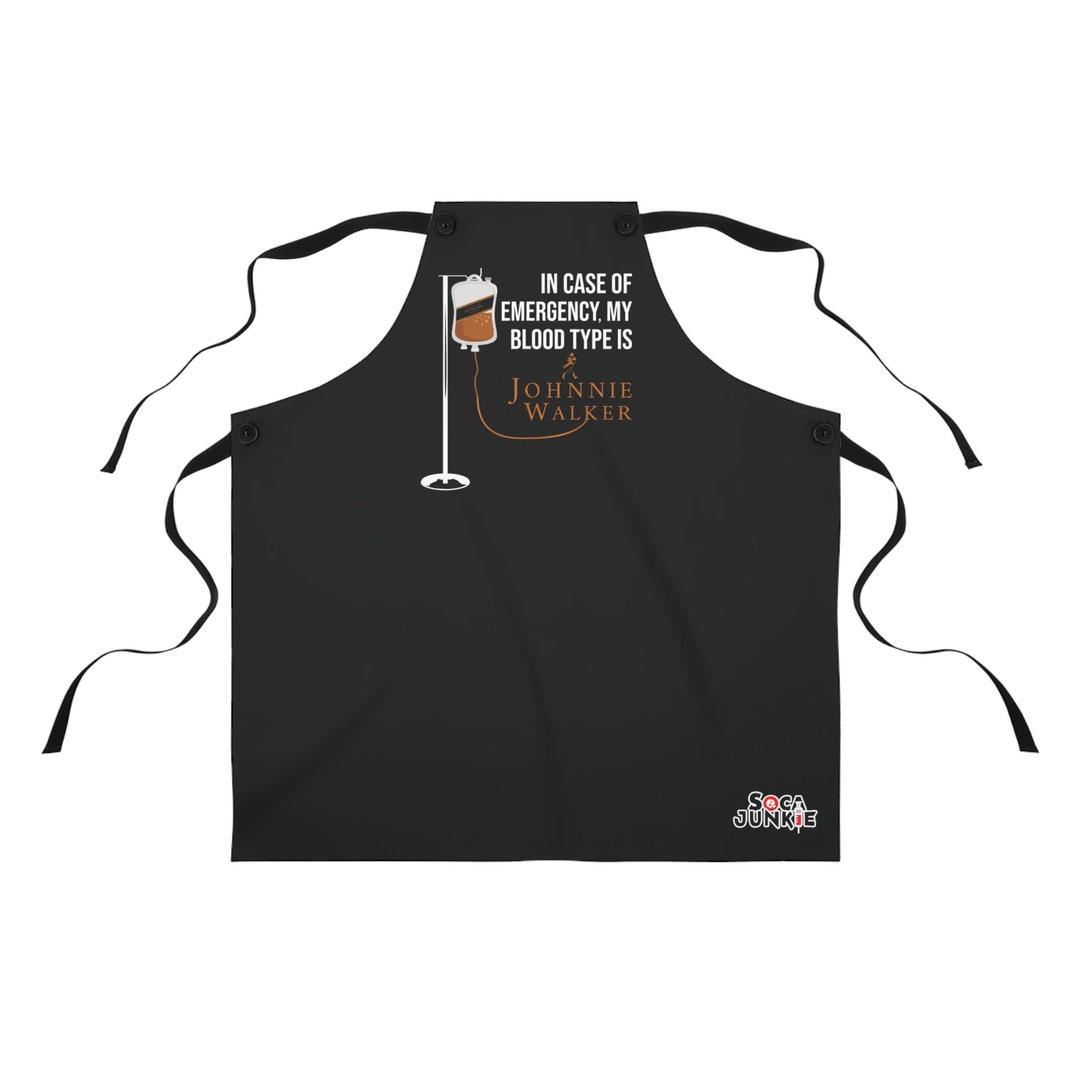 Johnnie Walker Blood Type IV Bag Apron Unique Whiskey-themed Apron ...