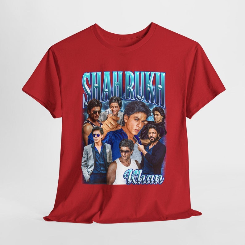 Shah Rukh Khan Retro Collage Shirt , Bollywood Icon Tee, 90s Bollywood ...