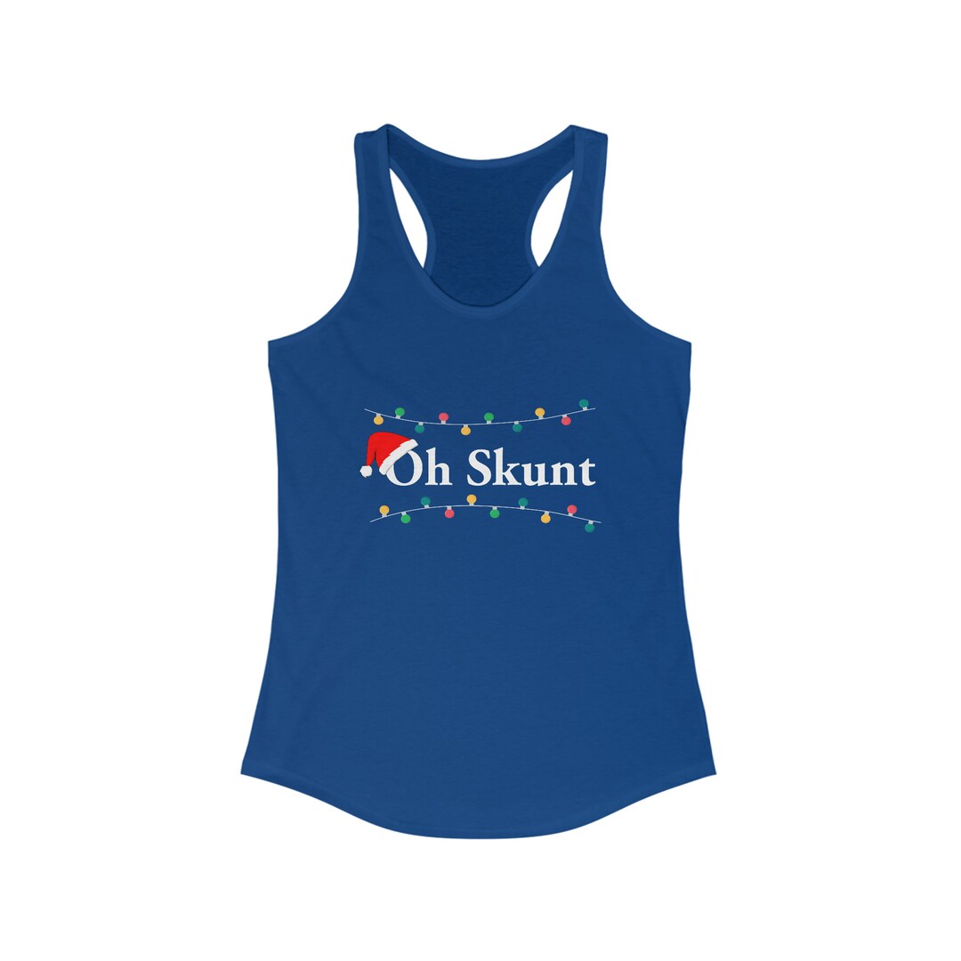 Oh Skunt Christmas Women's Ideal Racerback Tank Guyana - Etsy