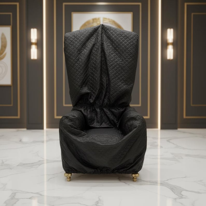 Heavy-duty Padded Throne Chair Cover – Water Dust Resistant Protector ...