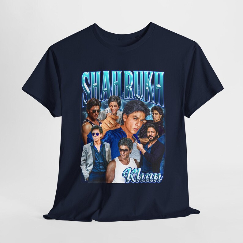 Shah Rukh Khan Retro Collage Shirt , Bollywood Icon Tee, 90s Bollywood ...