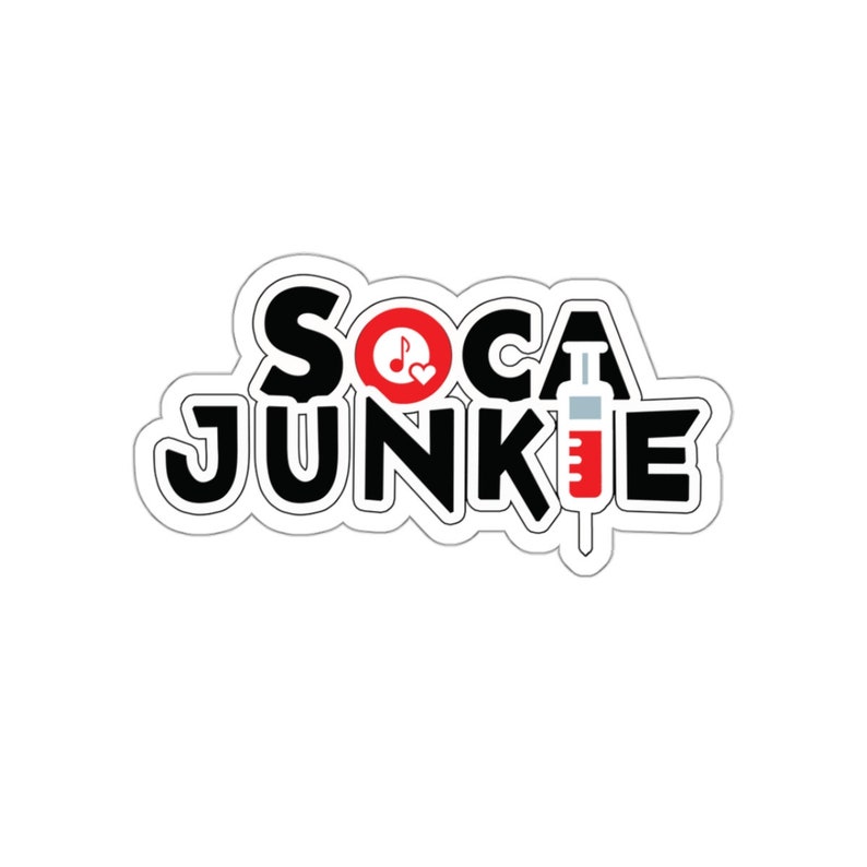 Soca Junkie Kiss Cut Vinyl Stickers - Caribbean Music Sticker - Soca ...