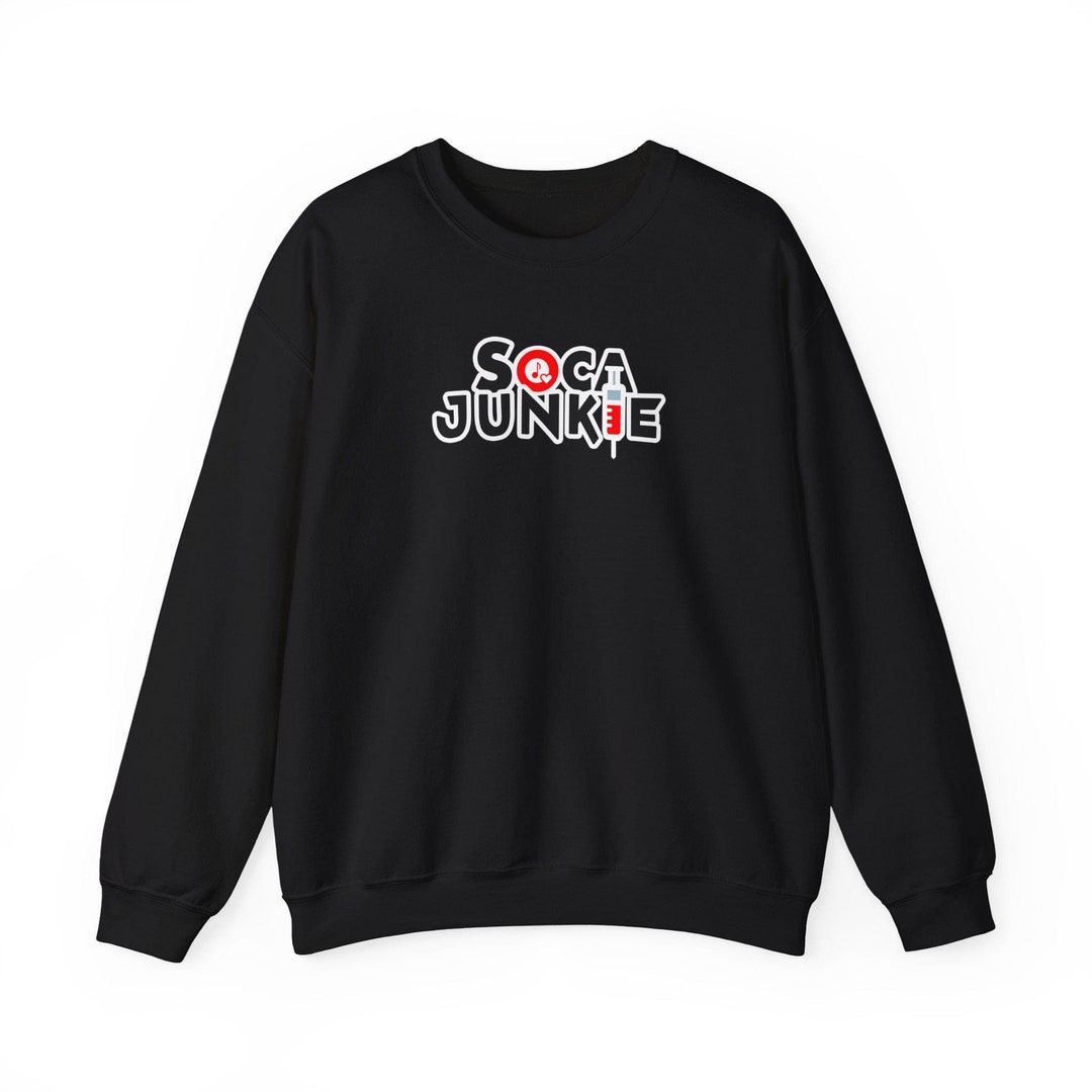 Soca Junkie Sweatshirt Merch | Soca Fan Gear | Vibrant Music Apparel ...