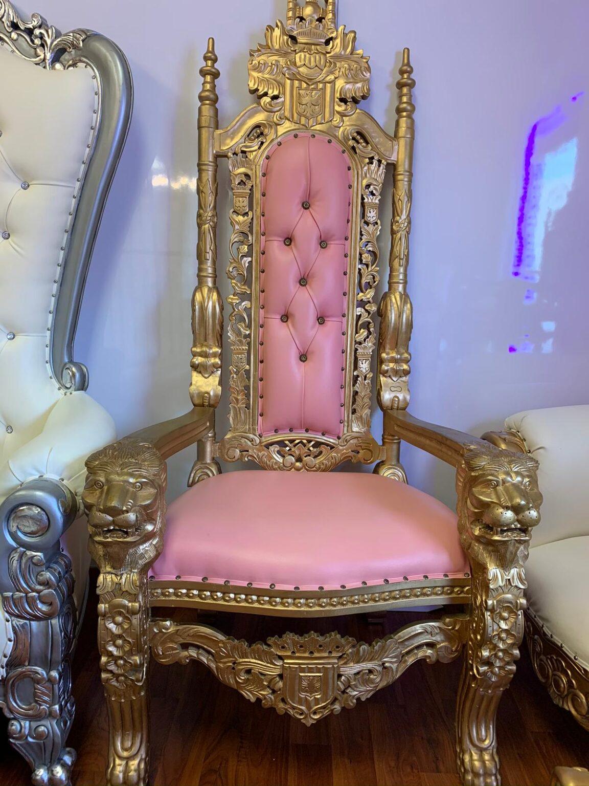 Heavy-duty Padded Throne Chair Cover – Water Dust Resistant Protector ...