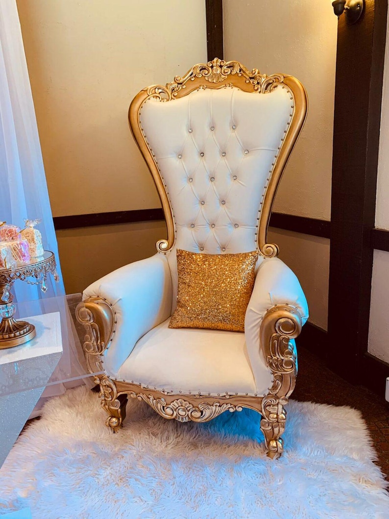 Heavy-duty Padded Throne Chair Cover – Water Dust Resistant Protector ...