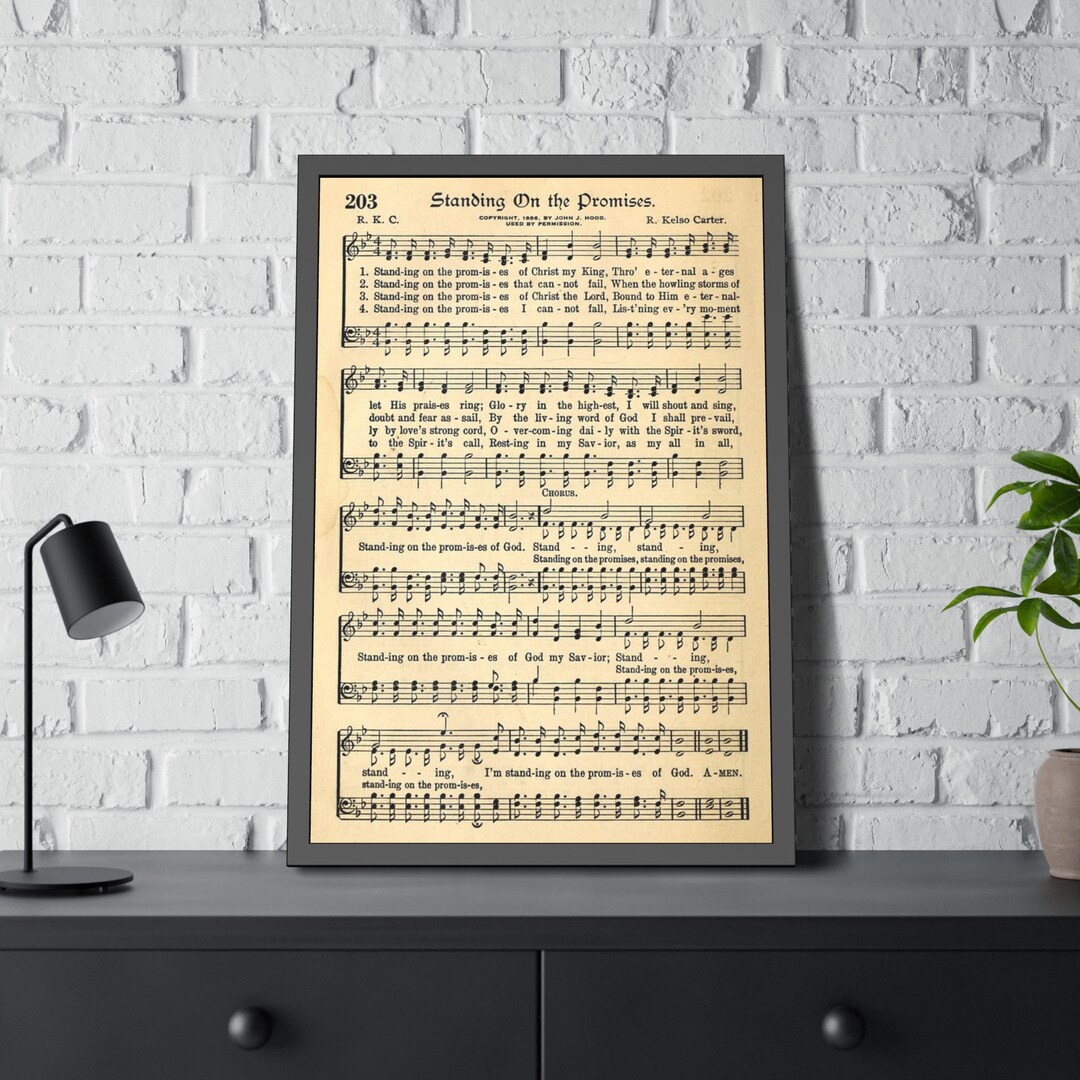 Standing on the Promises |printable Vintage Hymn | Sheet Music ...