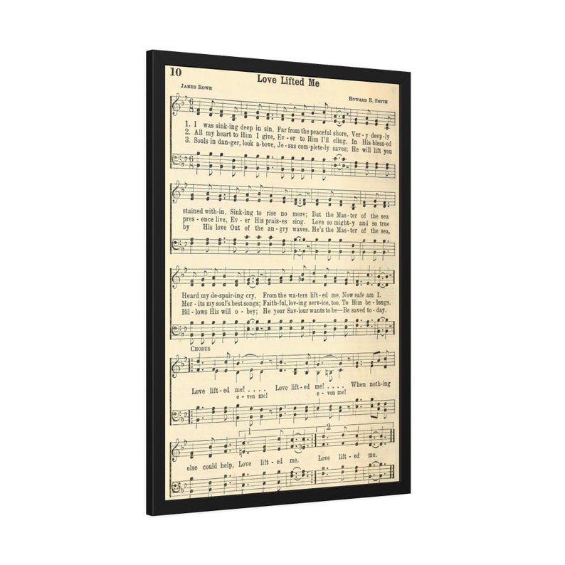Love Lifted Me |printable Vintage Hymn | Sheet Music | Instant Download ...