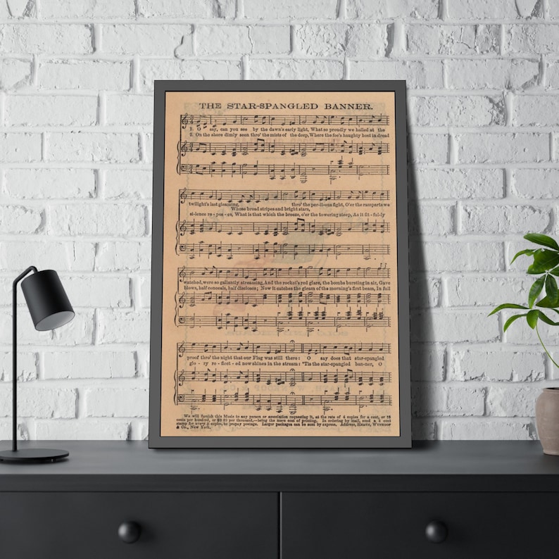 1861 Version of Printable Vintage Hymn Patriotic Sheet Music of "the ...