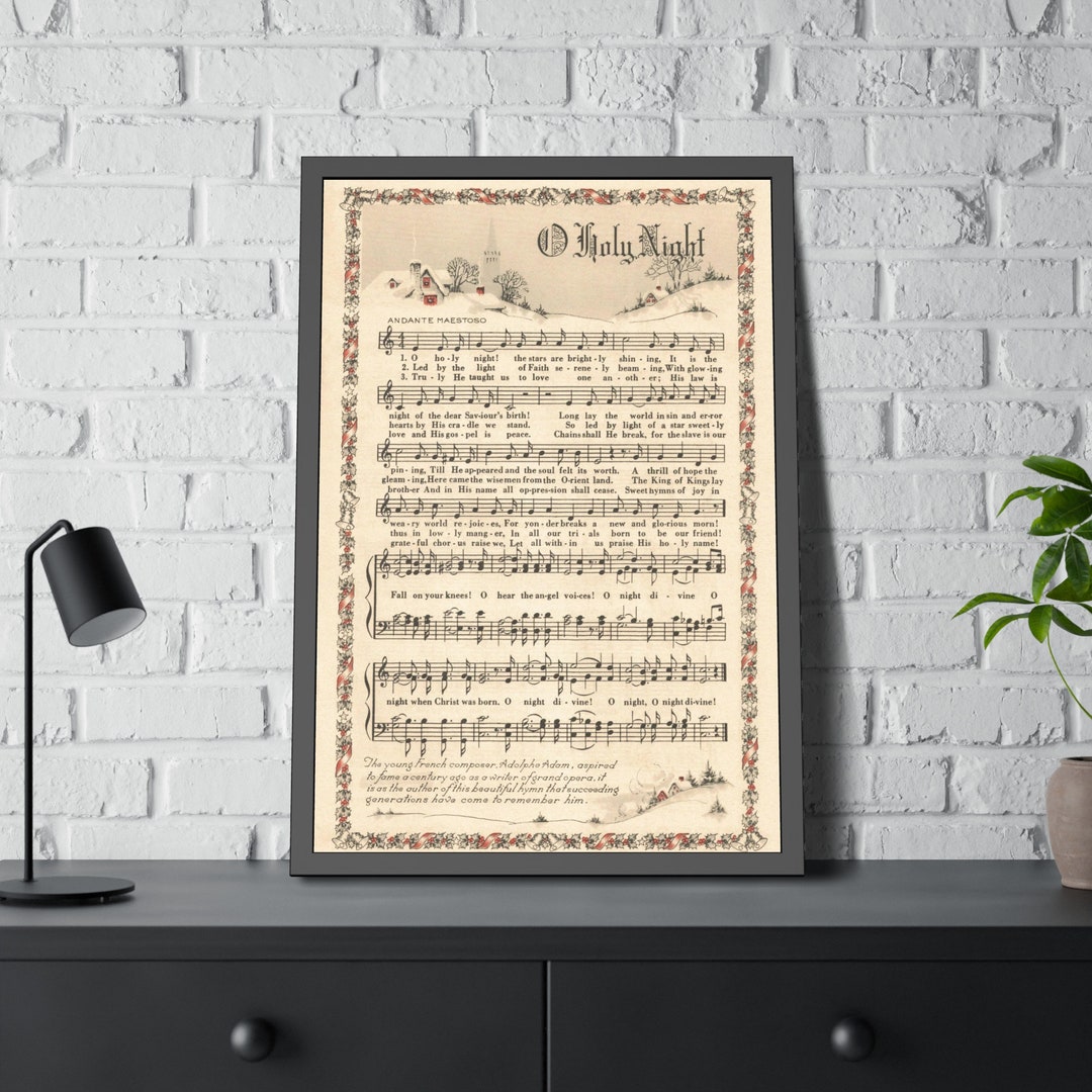O Holy Night Vintage Christmas Carol Sheet Music (digital Download) - Etsy