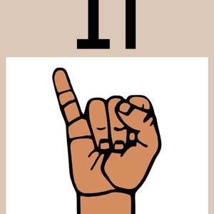 ASL (american Sign Language) Alphabet & Numbers Posters | PASTELS - Etsy