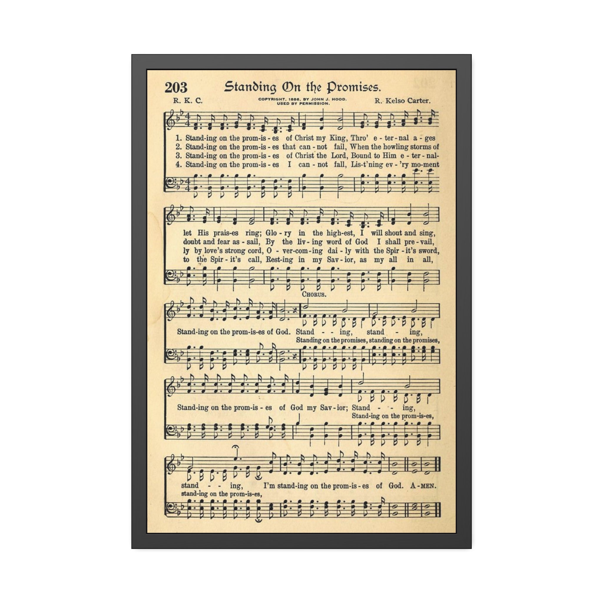Standing on the Promises |printable Vintage Hymn | Sheet Music ...