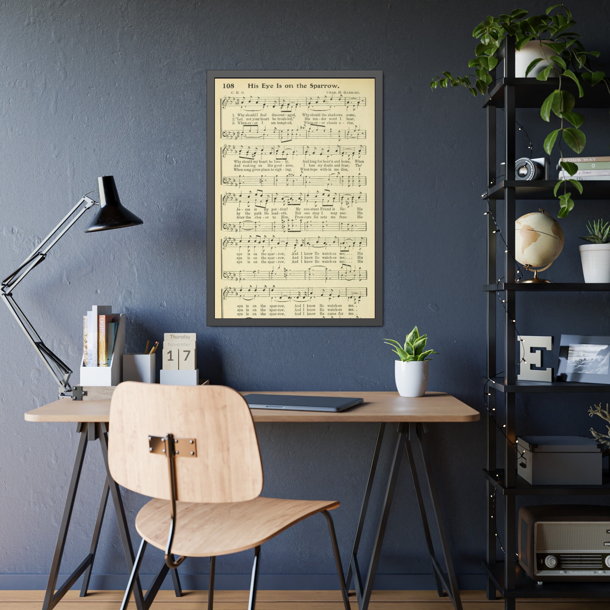 His Eye is on the Sparrow |printable Vintage Hymn | Sheet Music ...