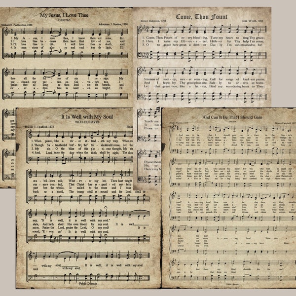 Old Music Sheet - Etsy