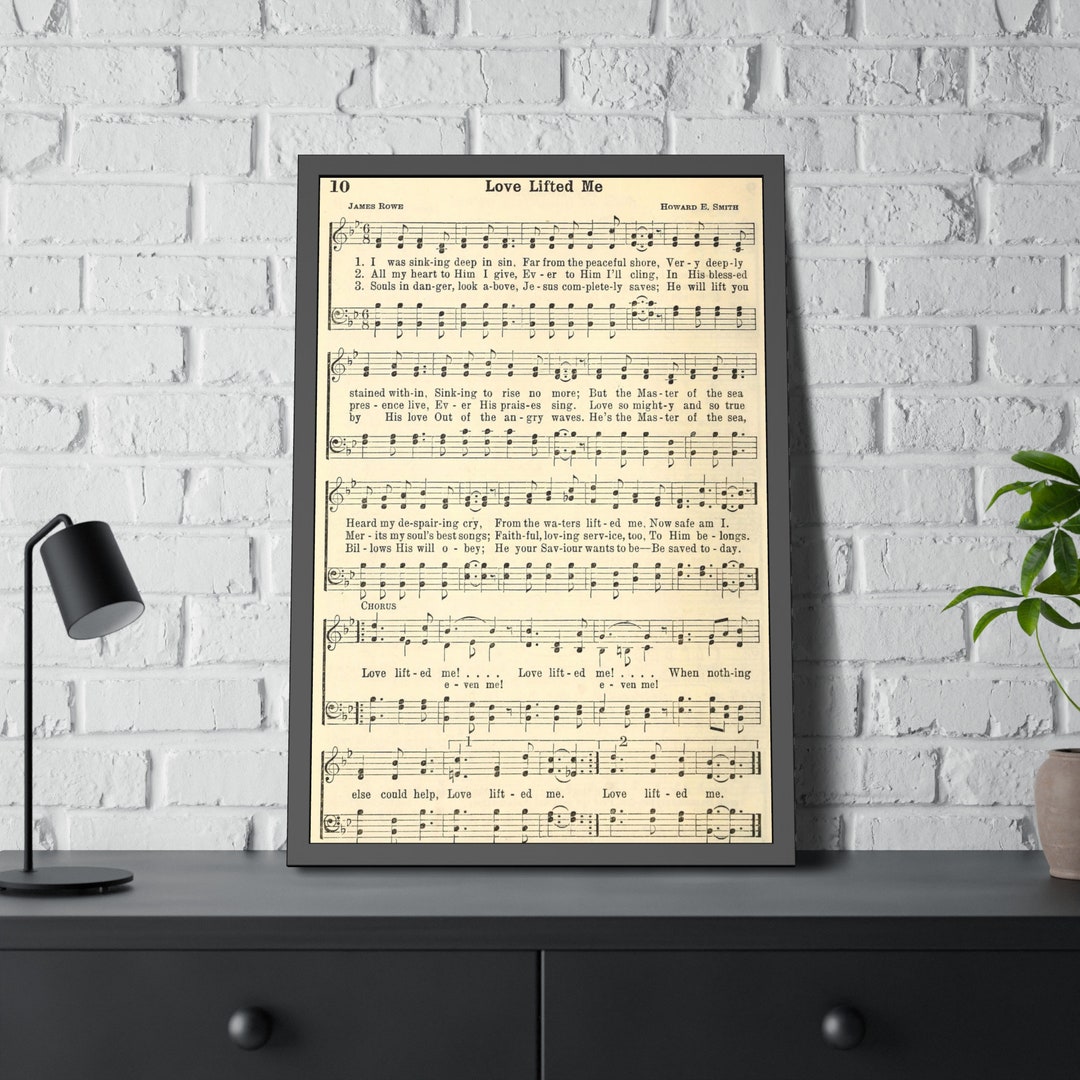 Love Lifted Me |printable Vintage Hymn | Sheet Music | Instant Download ...