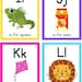 A to Z Educational Flashcards Set |alphabet Cards | Manuscript Print - Etsy
