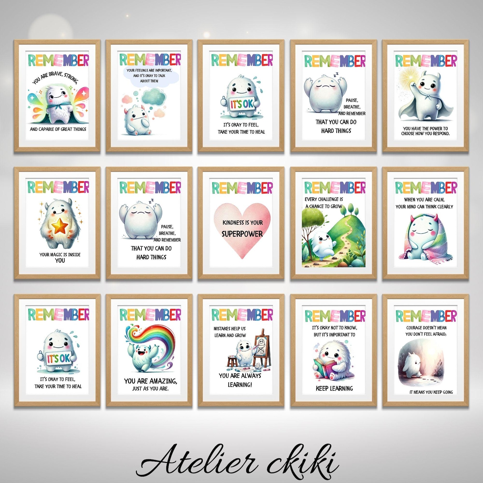 Calm Corner Affirmation Posters Bundle, Emotional Regulation, Classroom ...