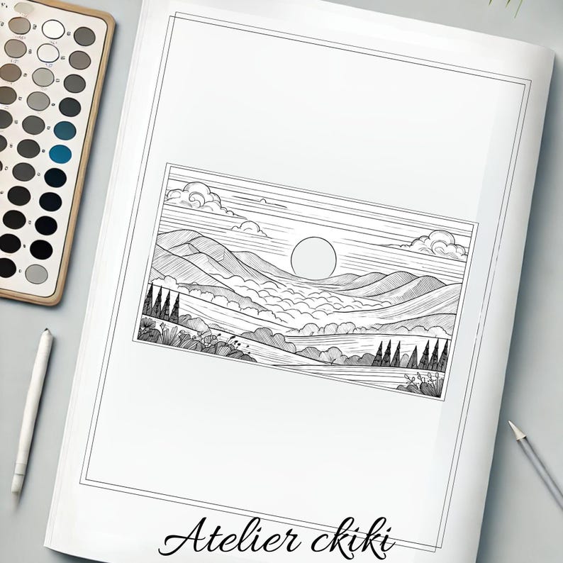 30 Minimalist Coloring Pages Boho Coloring Pages Elegant Scenery ...