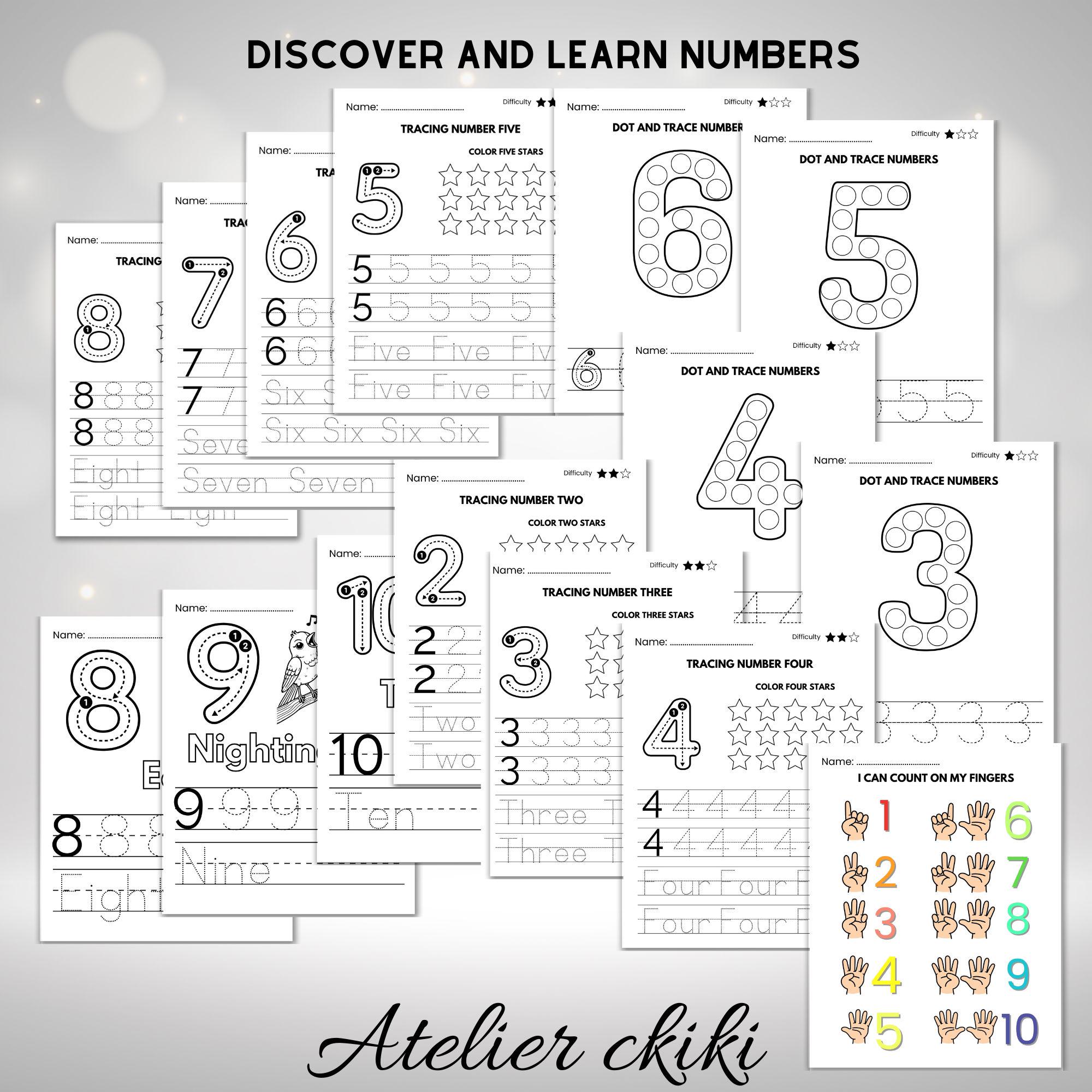 500+ Preschool & Toddler Learning Worksheets Bundle | Montessori ...