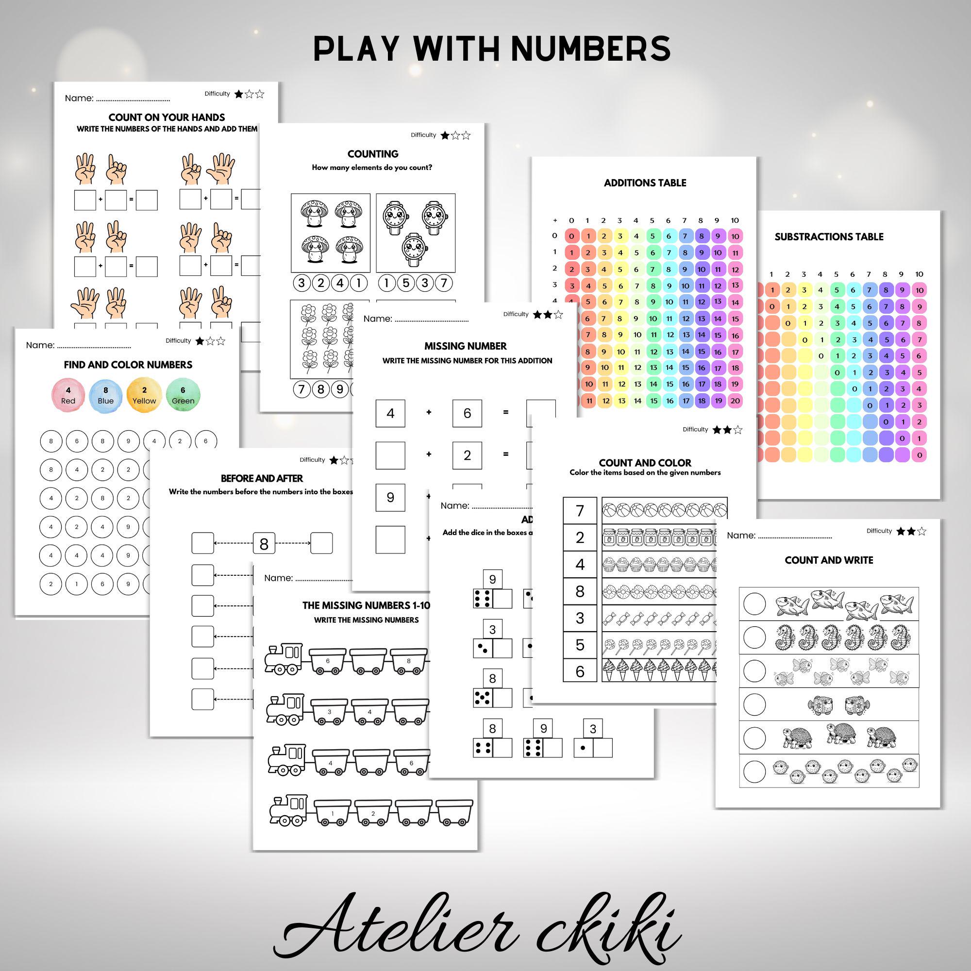 500+ Preschool & Toddler Learning Worksheets Bundle | Montessori ...