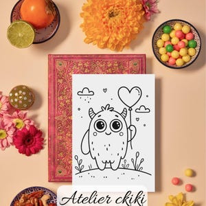 30 Emotions Monster Coloring Pages | Cute Mindful Activity for ...