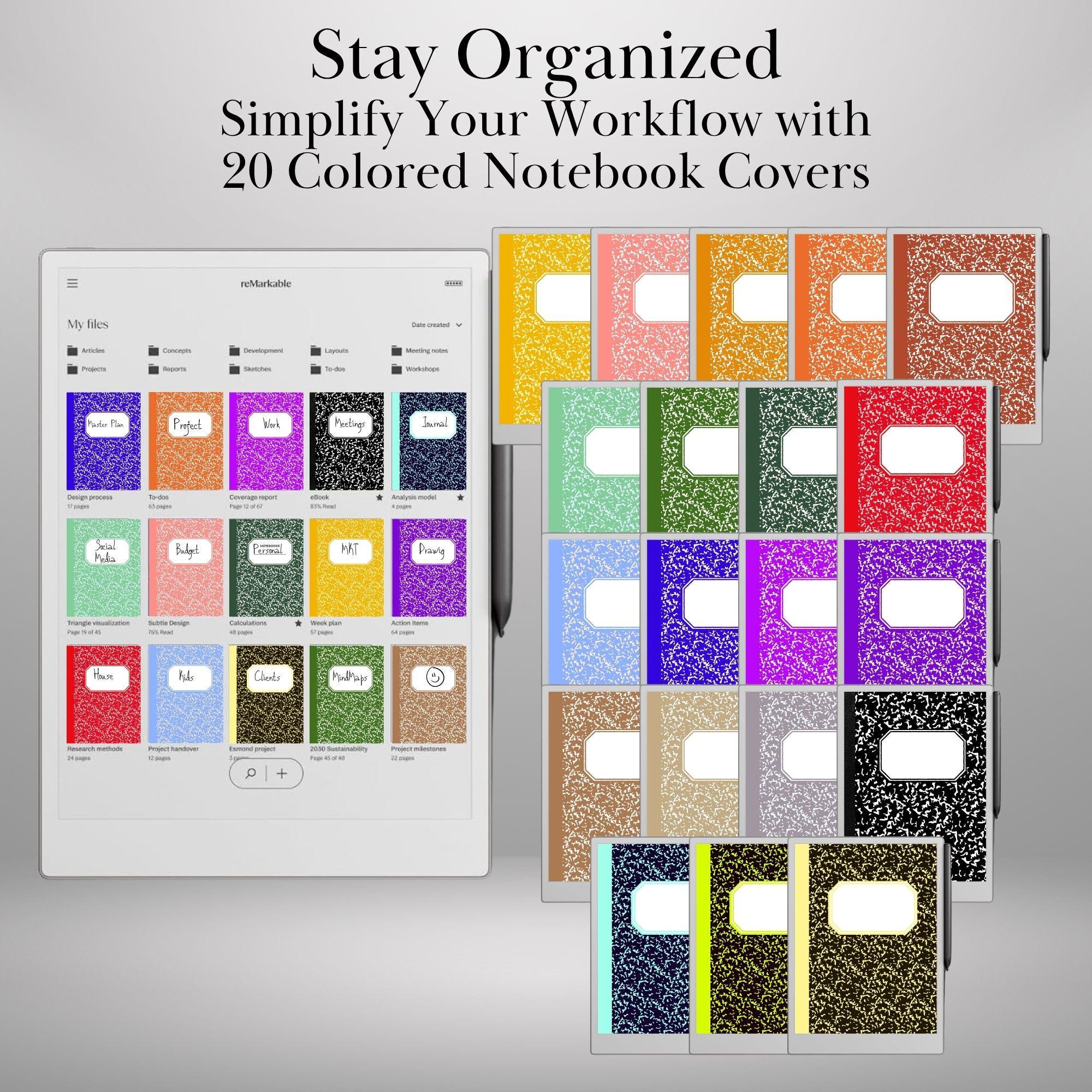 Starter Kit for Remarkable Paper Pro Templates Bundle & Remarkable 2 ...