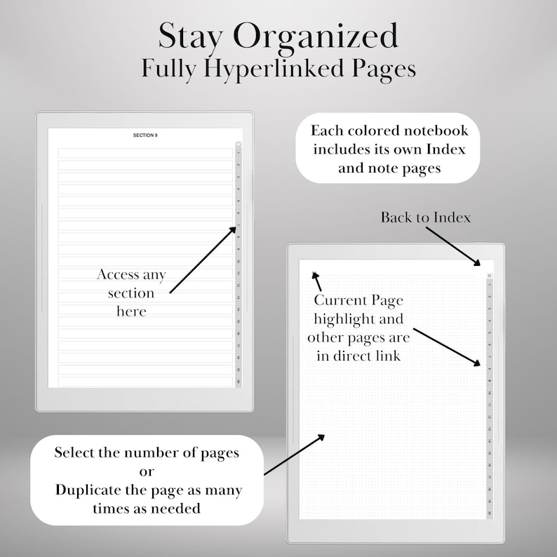 Custom Infinite Notebook Template Creator for Supernote A5X Manta, A6X ...