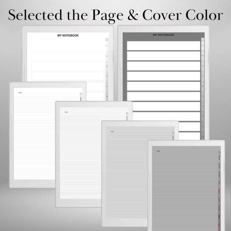 Custom Infinite Notebook Template Creator for Supernote A5X Manta, A6X Nomad, Build Your Own ...