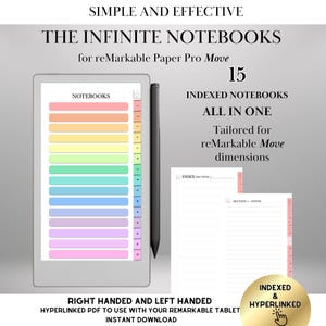 Infinite Notebooks for Remarkable Paper Pro Move Hyperlinked PDF ...