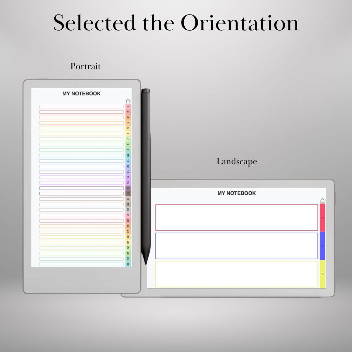 Custom Notebook Template Creator for Remarkable Paper Pro Move, Rm2 ...