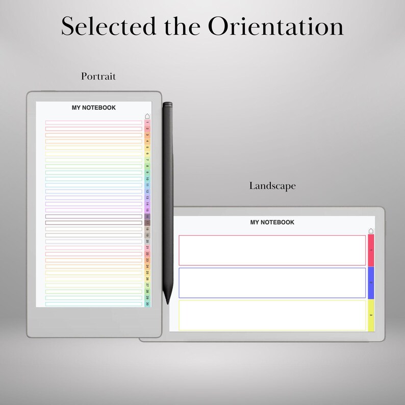 Custom Notebook Template Creator for Remarkable Paper Pro Move, Rm2 ...