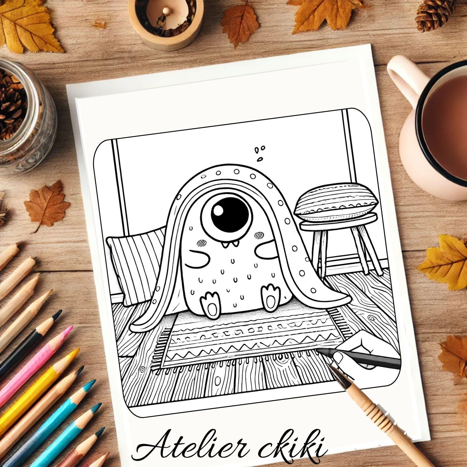 30 Emotions Monster Coloring Pages Cute Mindful Activity for Emotional ...