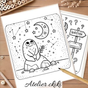 30 Emotions Monster Coloring Pages | Cute Mindful Activity for ...