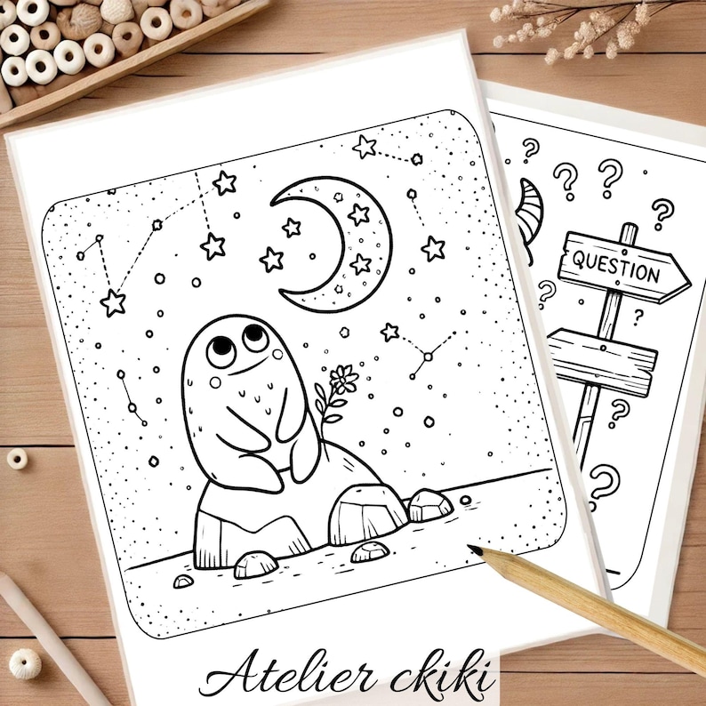 30 Emotions Monster Coloring Pages | Cute Mindful Activity for ...