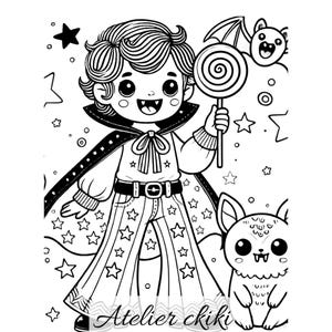 Cute Halloween Coloring Pages for Kids, Spooky Coloring Sheets ...