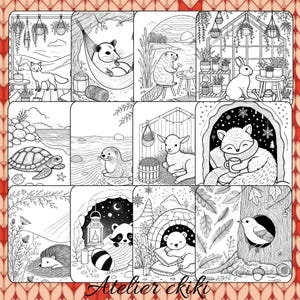 30 Hygge Houses Coloring Pages Relaxing and Mindful Coloring for Adults ...