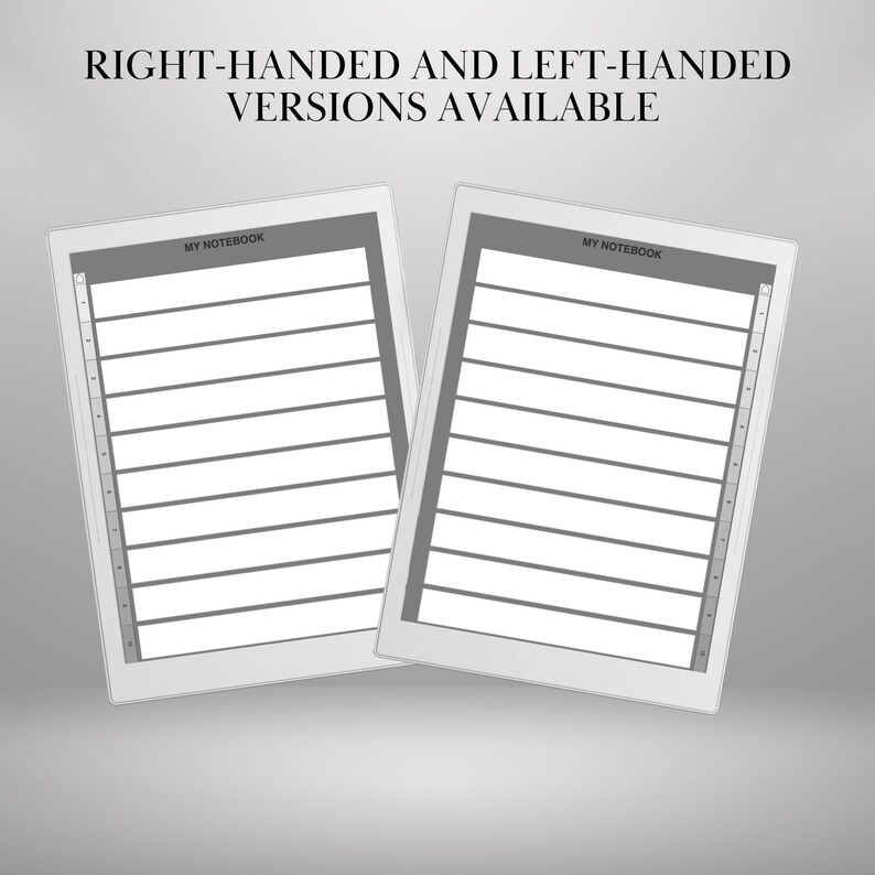 Custom Infinite Notebook Template Creator for Supernote A5X Manta, A6X ...