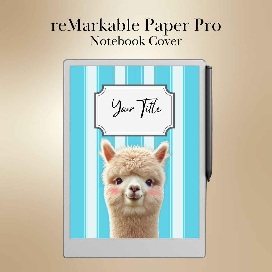 Cover for Remarkable Paper Pro Template Colored Notebook Cover Pages ...