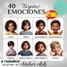 40 Tarjetas De Emociones Para Niños | Tarjetas De Sentimientos Para ...